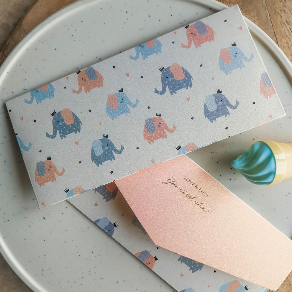 Baby Elephants Set of Money Envelopes – Cuckoo & Crow