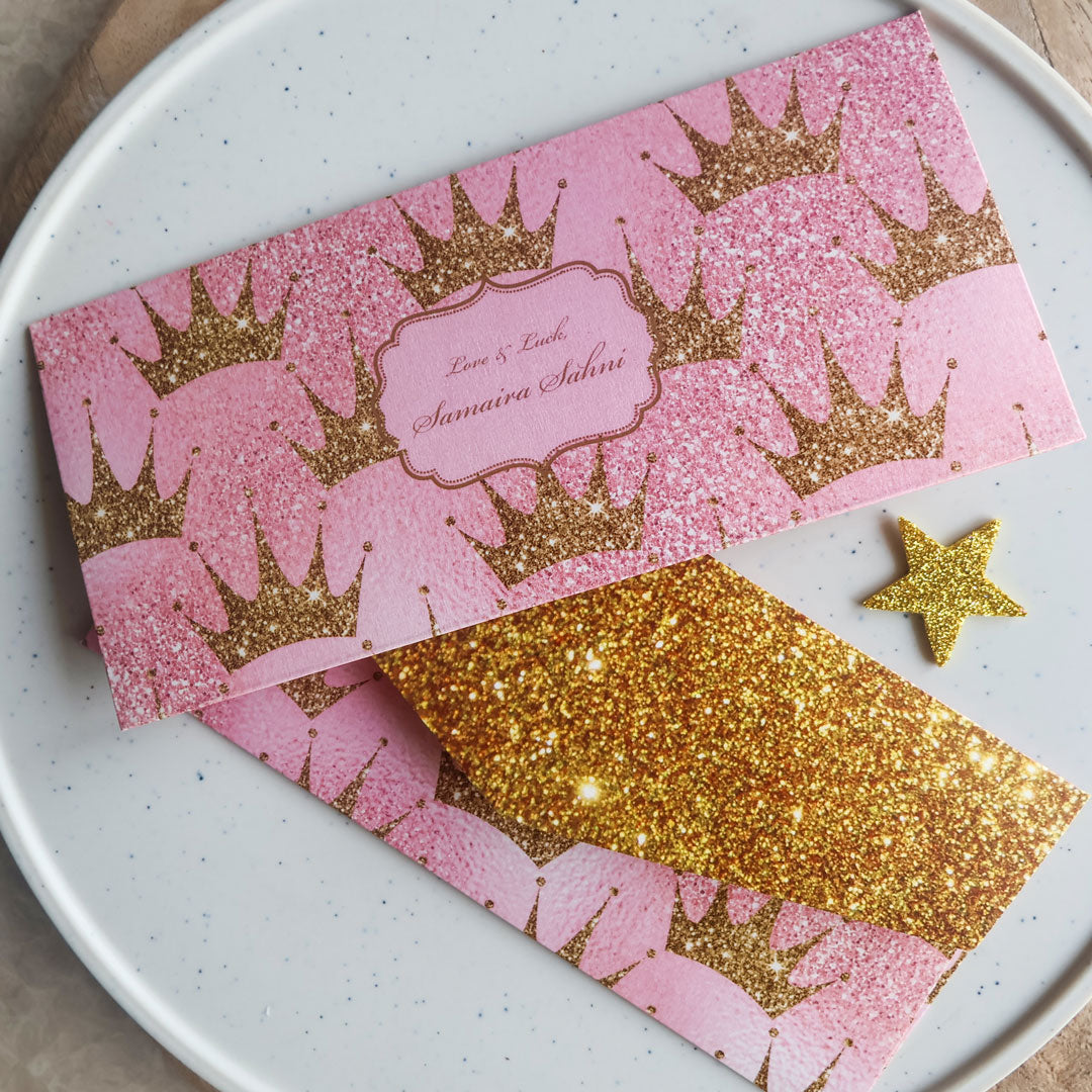 Glitter Princess Tiara Set of Money Envelopes – Cuckoo & Crow