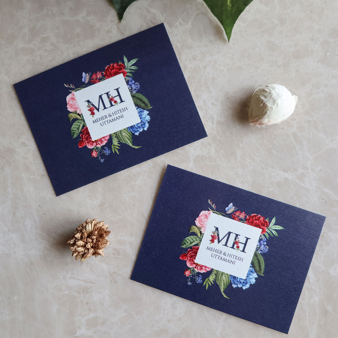 Royal Name Initial Floral Set of Gift Tags – Cuckoo & Crow