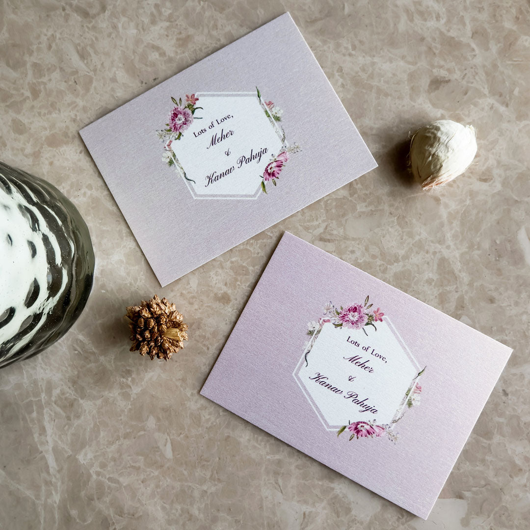 Shades of Pink Floral Frame Set of Gift Tags – Cuckoo & Crow