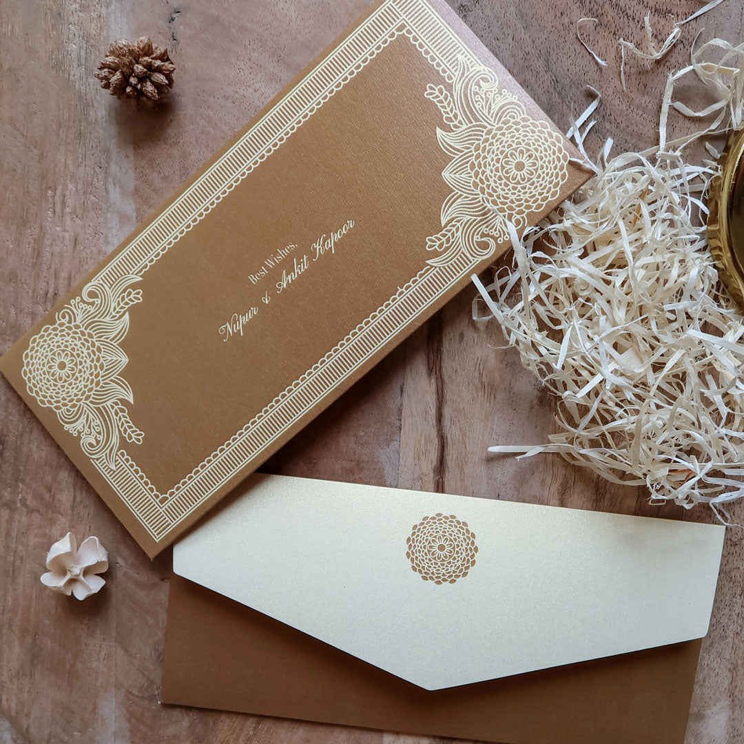 Traditional Indian Border Set of Money Envelopes – Cuckoo & Crow